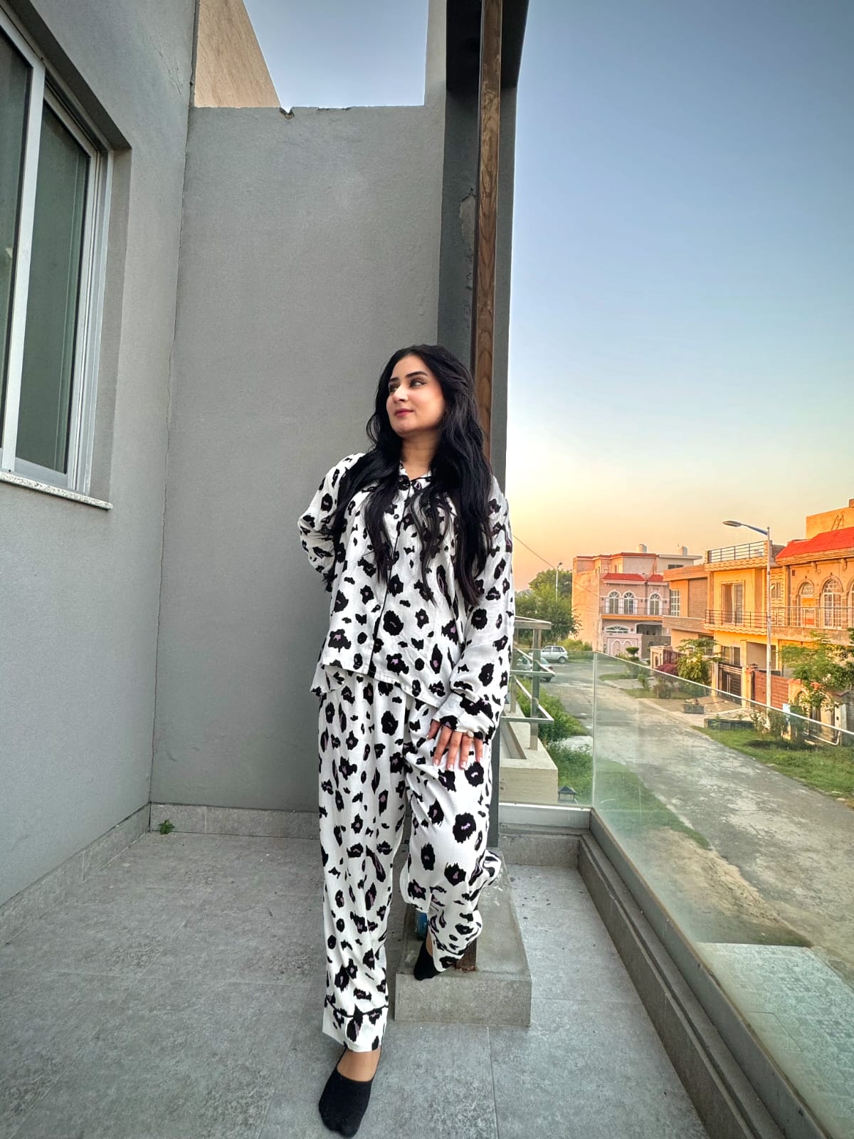 Chanel Dotted Print Linen Sleepwear – Twinkle Night By Neha